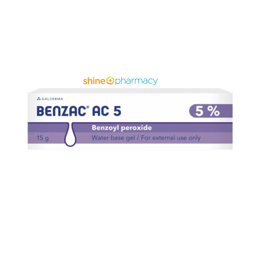 Benzac Ac 5 15gm (Benzoyl Peroxide) – SHiNE Pharmacy