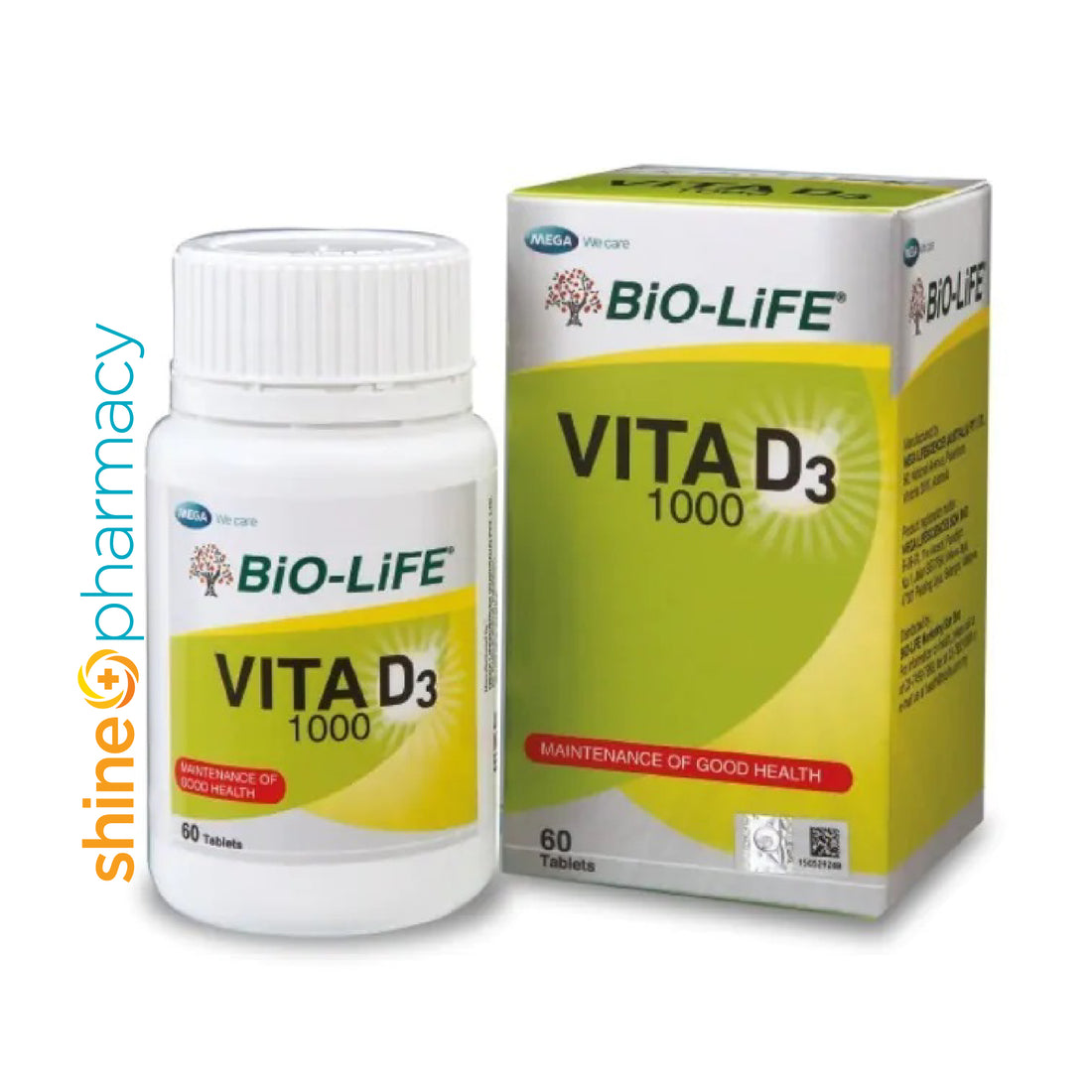 Bio-Life Vita D3 1000 2 X 60s – SHiNE Pharmacy
