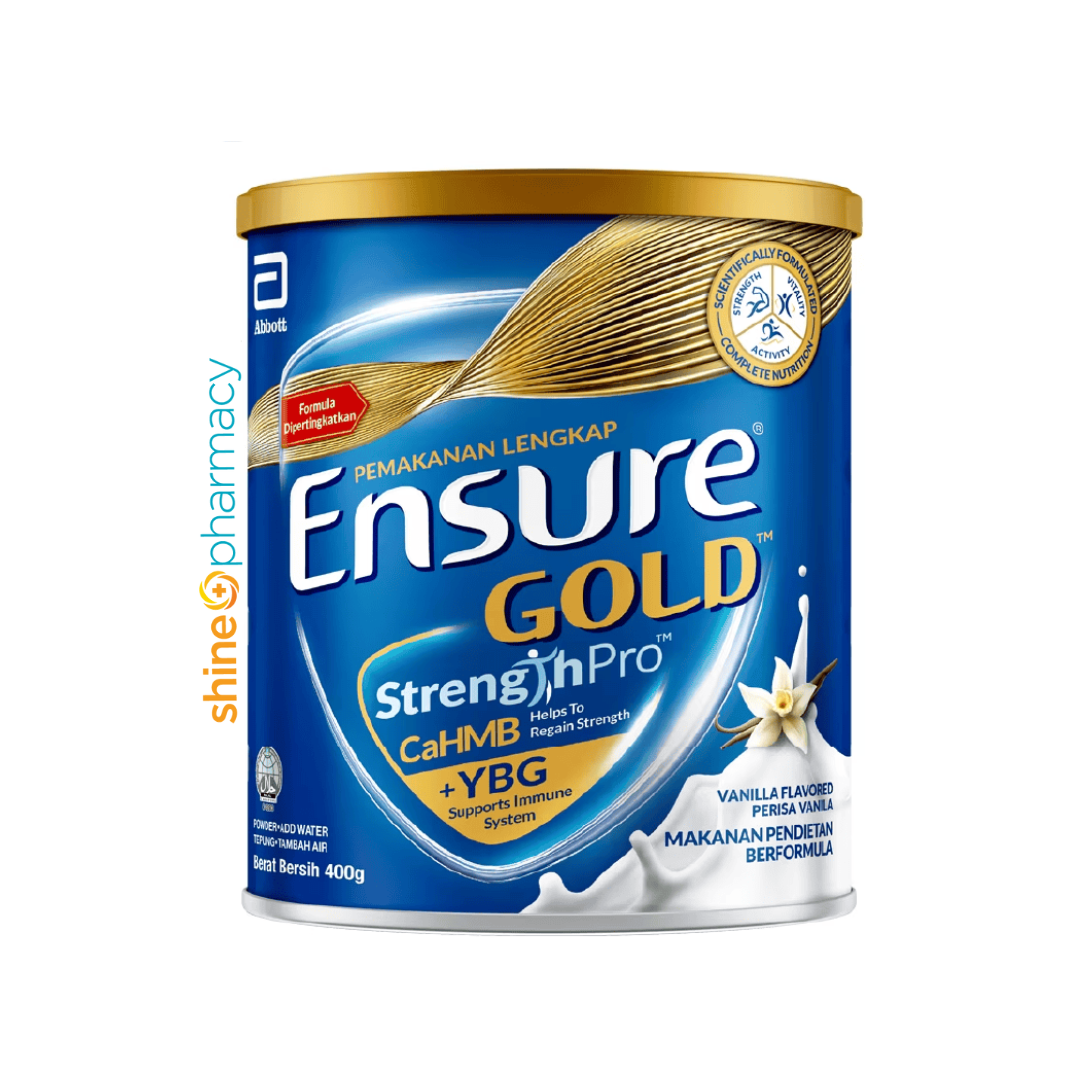 Ensure Gold Vanilla +YBG 400gm Tin – SHiNE Pharmacy